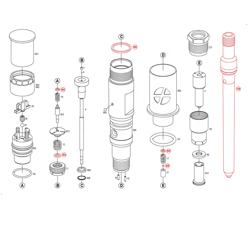 Common Rail Fuel Injector 0445110368 0445110369 0445110429
